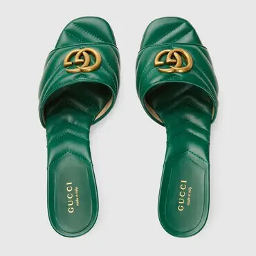 Gucci Double G Slide Sandal Leather