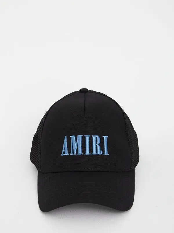 Amiri Core Logo Trucker Hat - Black | Editorialist