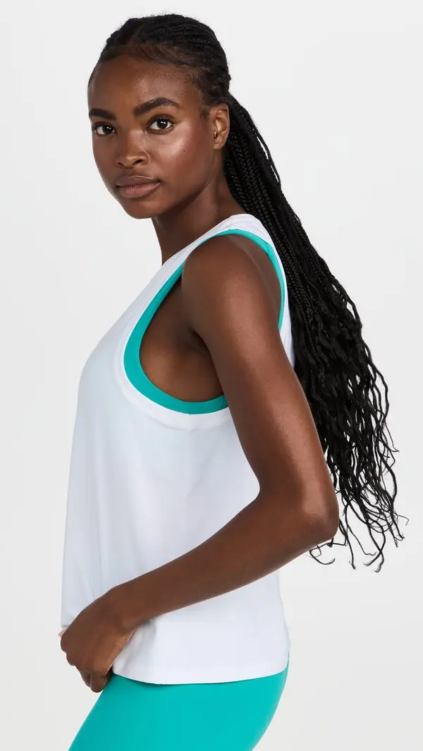 Beyond Yoga Featherweight Rebalance Tank - Cloud White