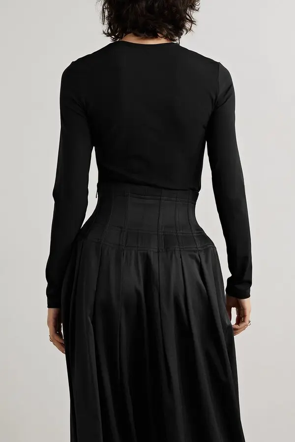 THE ROW Inverness Stretch-jersey Top