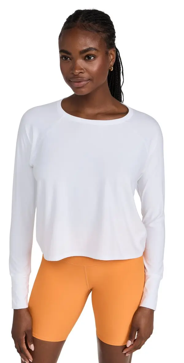 Beyond Yoga Featherweight Daydreamer Pullover - Cloud White