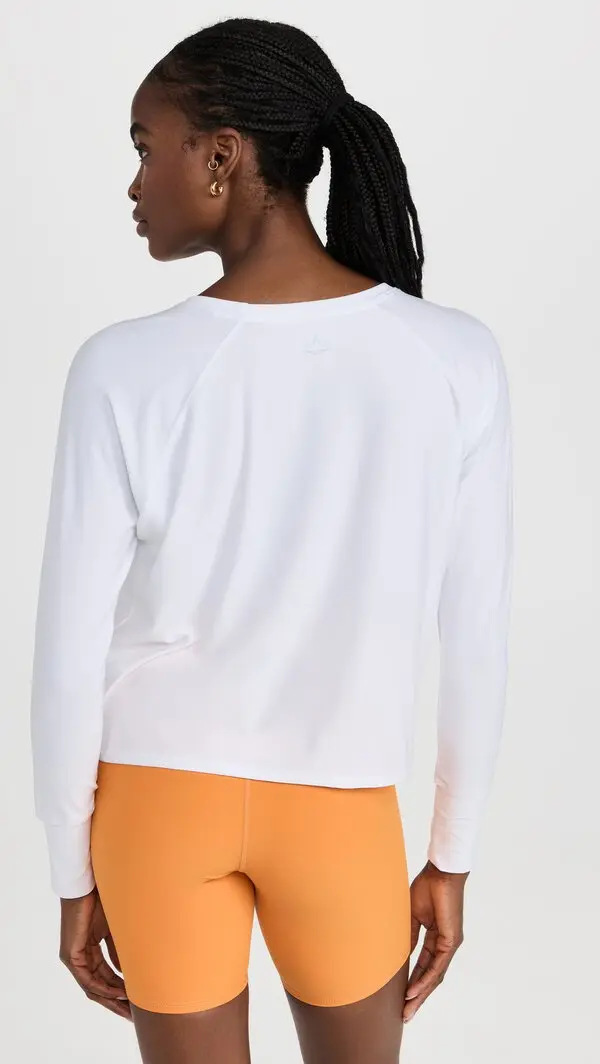Beyond Yoga Featherweight Daydreamer Pullover - Cloud White