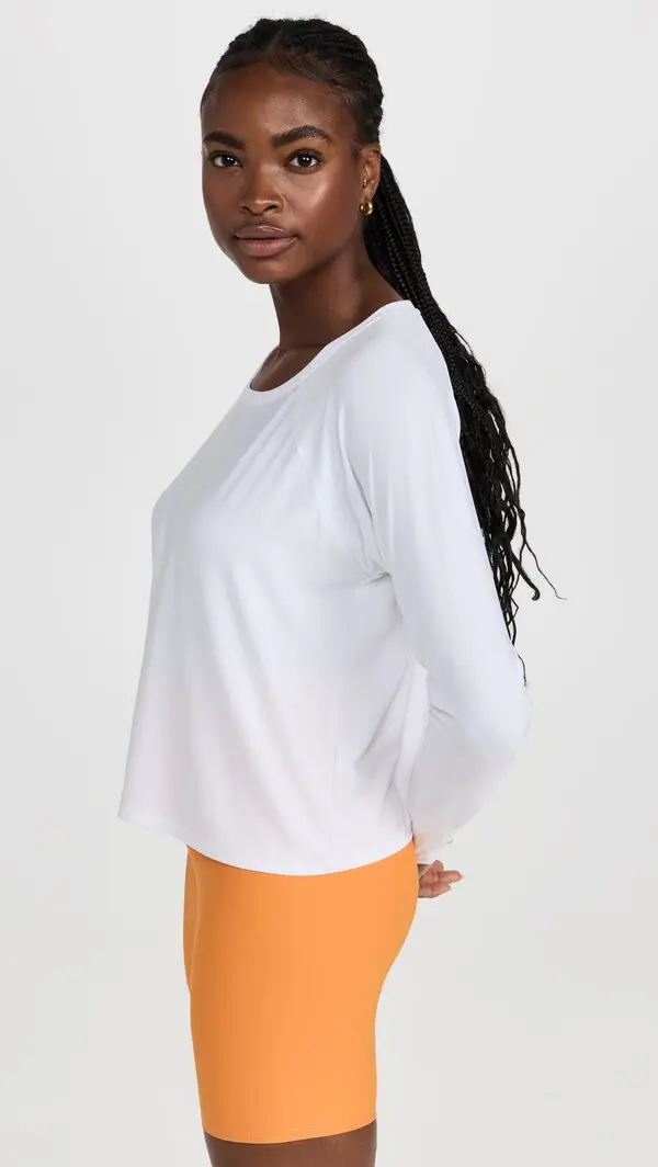 Beyond Yoga Featherweight Daydreamer Pullover - Cloud White