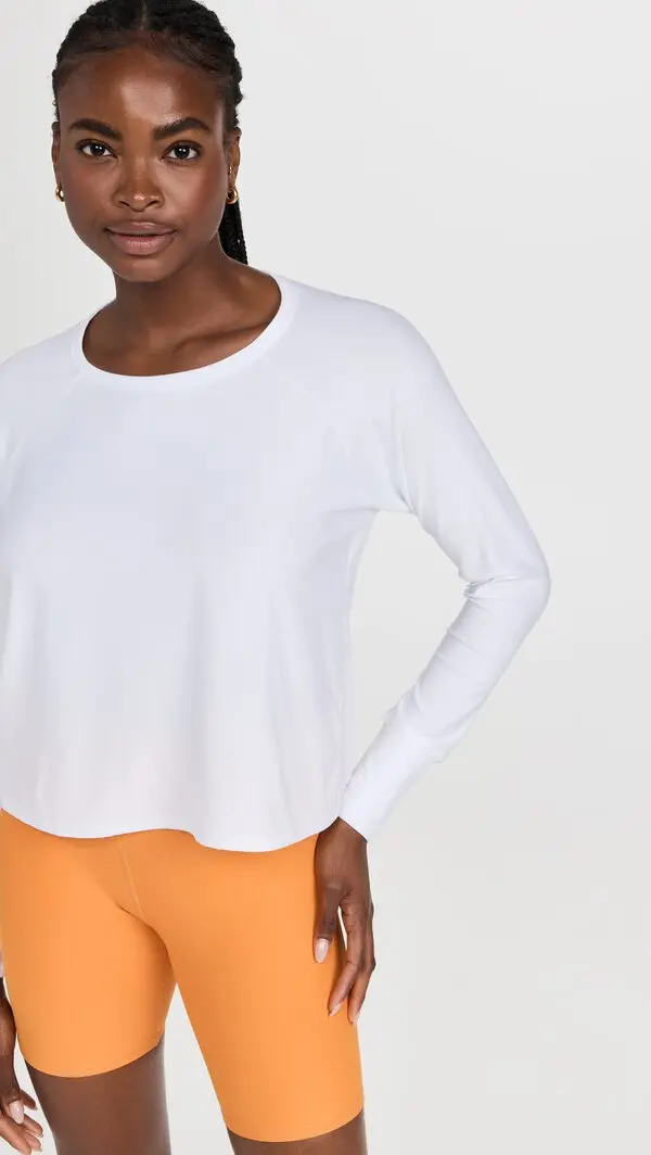 Beyond Yoga Featherweight Daydreamer Pullover - Cloud White