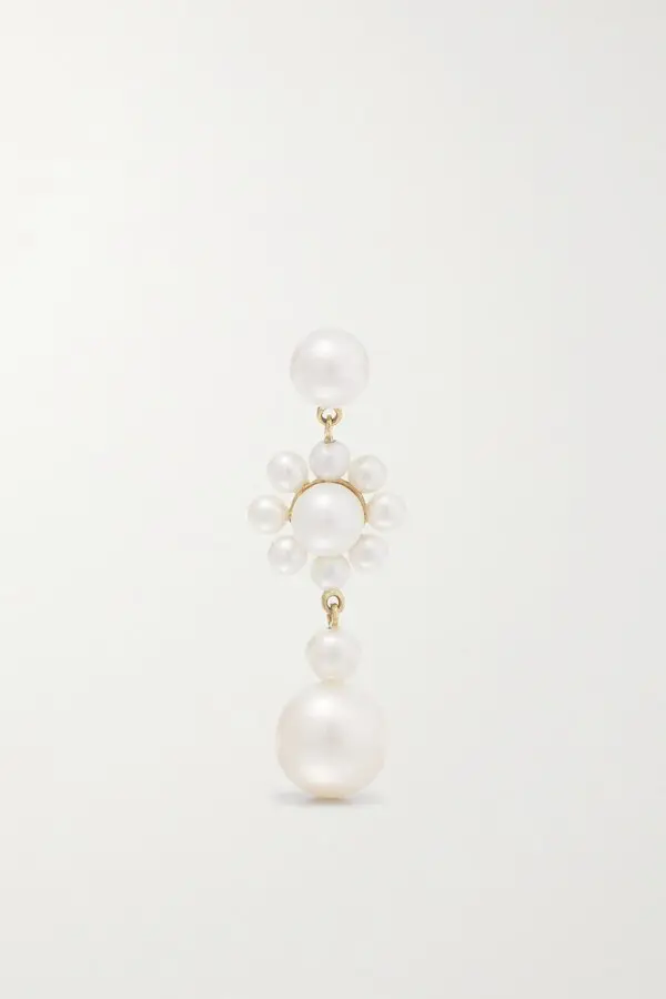 Sophie Bille Brahe Petite Marguerite De Mariage Single Earring - Ivory