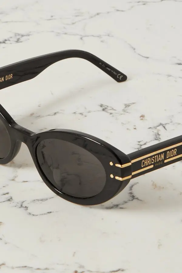 Dior Diorsignature B3u Cat-eye Sunglasses - Black | Editorialist