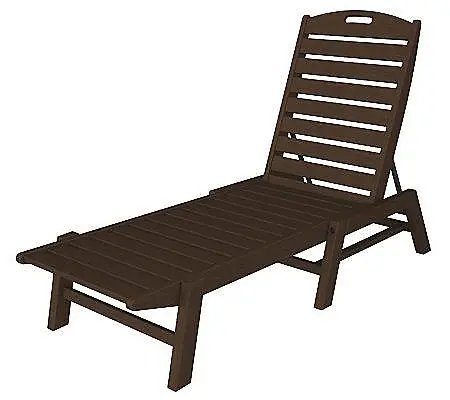 POLYWOOD Nautical Chaise Lounge Without Arms - One-color
