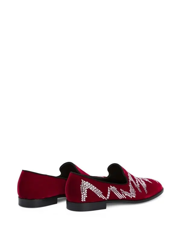 GIUSEPPE ZANOTTI Jareth Shake Embellished Loafers