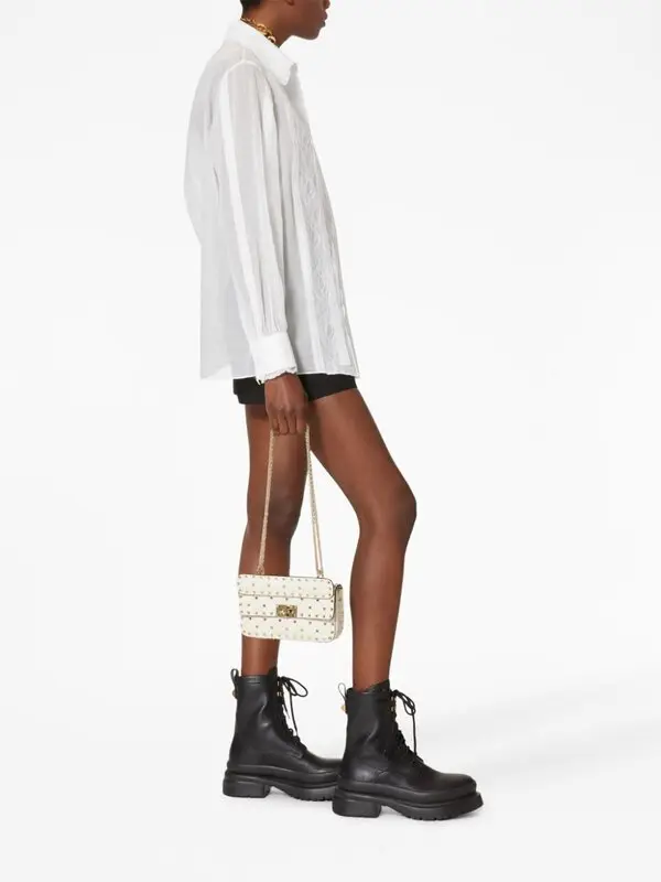 Valentino Garavani Rockstud Spike Shoulder Bag - Neutrals