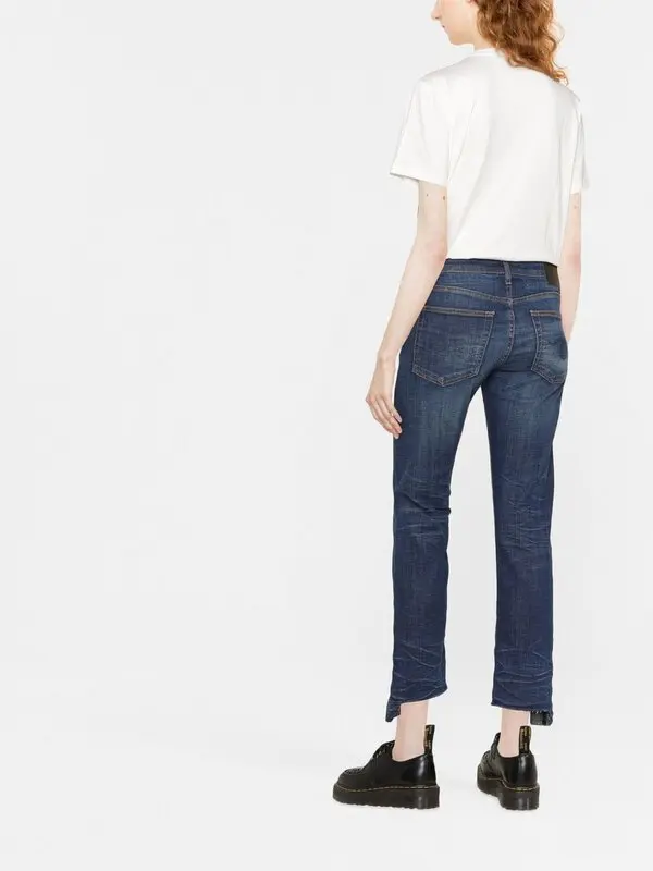 R13 Mid-rise Cropped Jeans