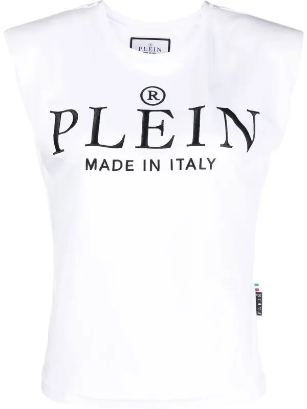 Philipp Plein Logo-print Tank Top - White