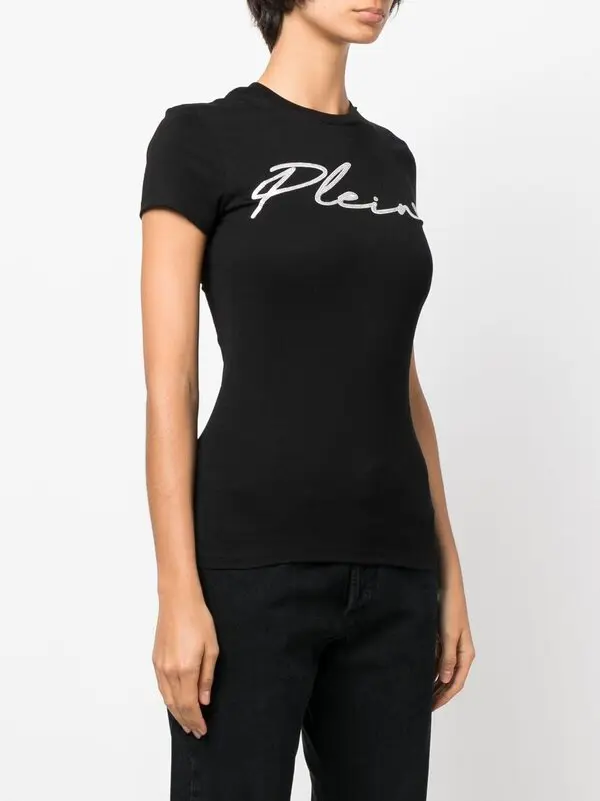 Philipp Plein Crystal-embellished Cotton T-shirt - Black