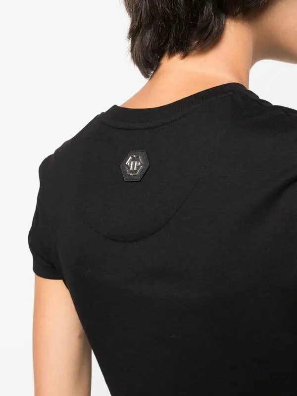 Philipp Plein Crystal-embellished Cotton T-shirt - Black