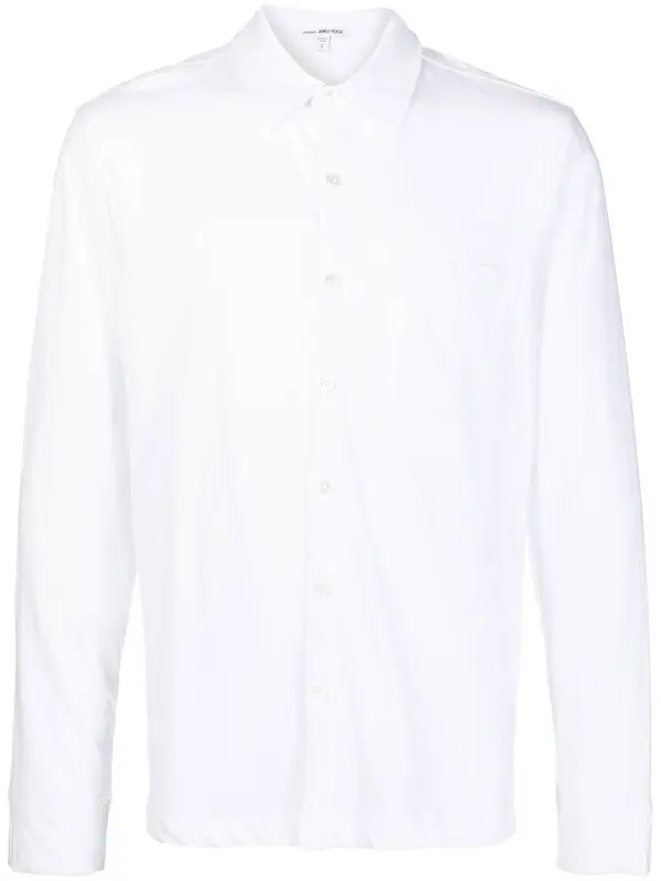 JAMES PERSE Long-sleeve Knit Shirt - White