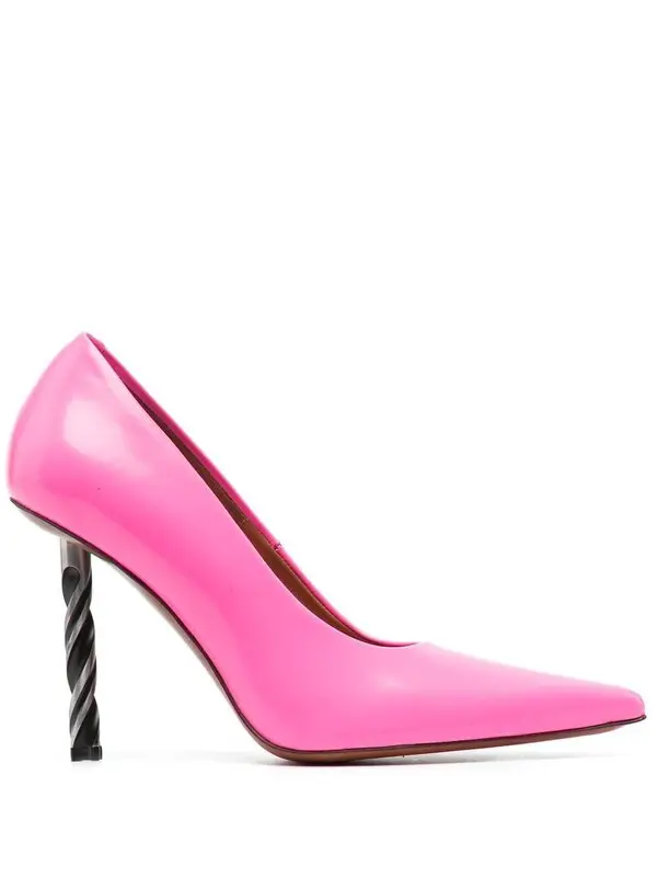 Vetements Drill-heel Leather Pumps