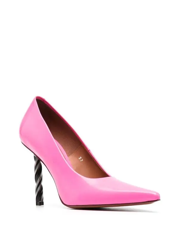 Vetements Drill-heel Leather Pumps