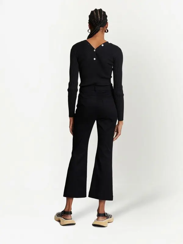 Proenza Schouler White Label Cropped Flared Trousers