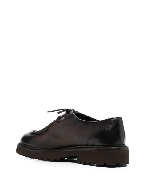 DOUCAL'S Leather Boat Shoes - Brown