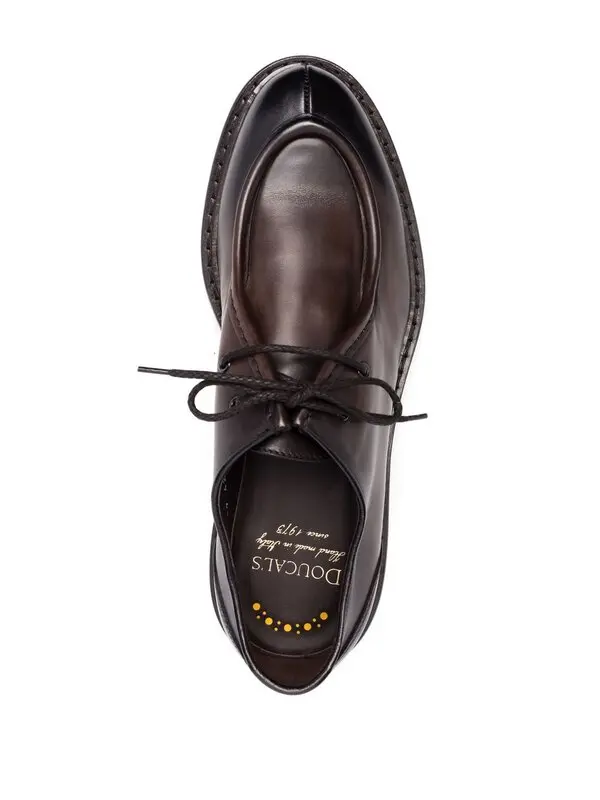 DOUCAL'S Leather Boat Shoes - Brown