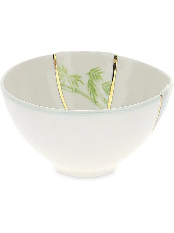 SELETTI Crack Detail Bowl - White