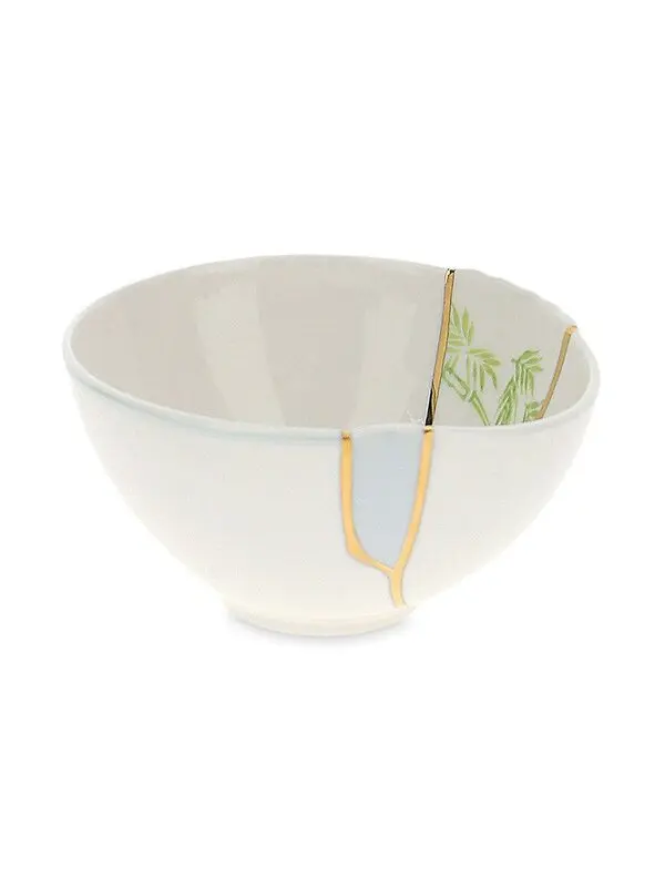 SELETTI Crack Detail Bowl - White