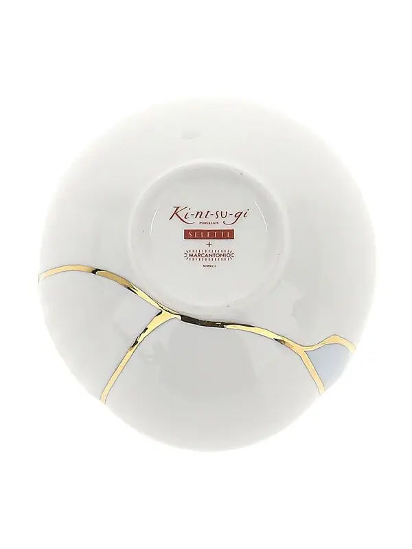 SELETTI Crack Detail Bowl - White