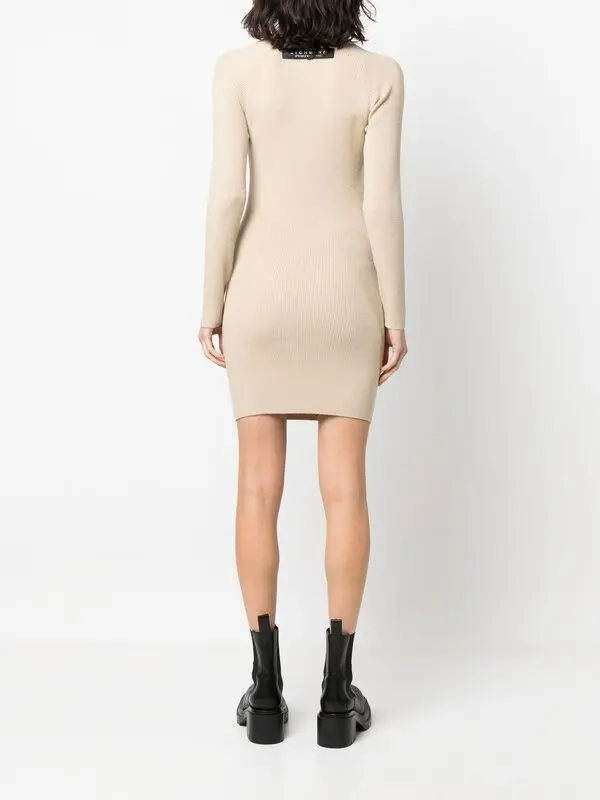 John Richmond Button-embellished Dress - Neutrals