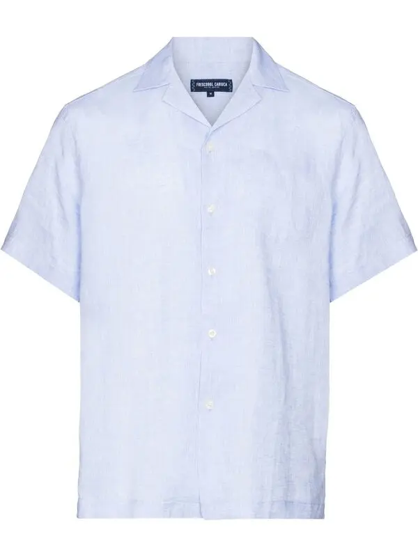Frescobol Carioca Angelo Linen Shirt - Blue