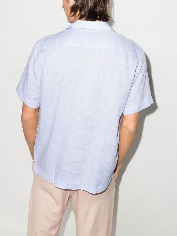 Frescobol Carioca Angelo Linen Shirt - Blue