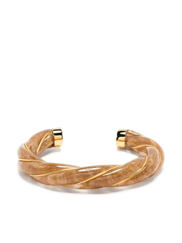 AURÉLIE BIDERMANN Diana Twisted Bangle Bracelet - Gold