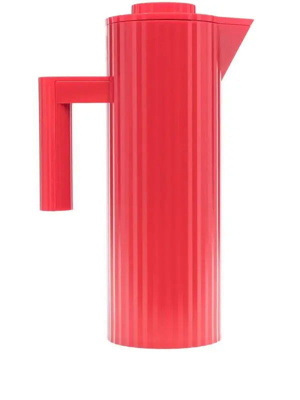 ALESSI Ribbed-detail Cylindrical Jug - Red