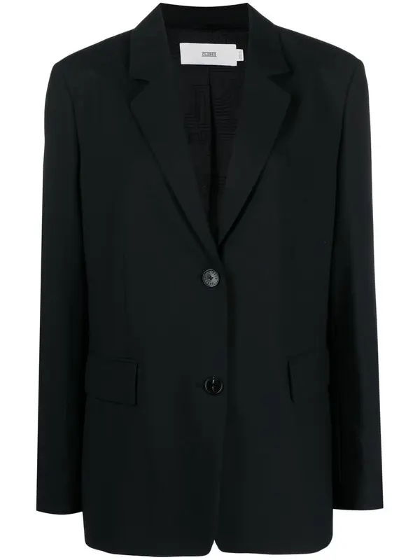 Closed Single-breasted Notched-collar Blazer