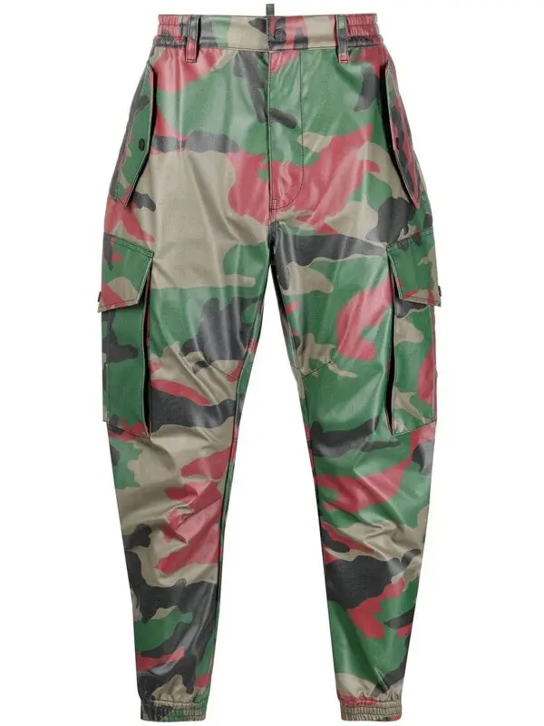 Dsquared2 Camouflage-print Tapered Cargo Trousers