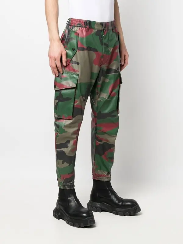 Dsquared2 Camouflage-print Tapered Cargo Trousers
