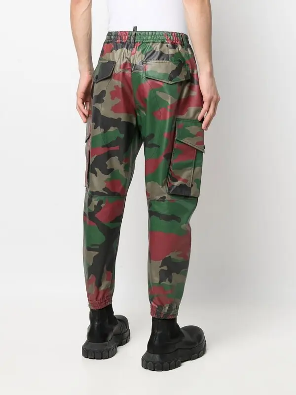 Dsquared2 Camouflage-print Tapered Cargo Trousers