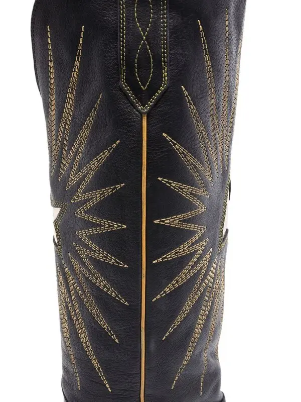 GOLDEN GOOSE Wish Star Mid-calf Boots - Black