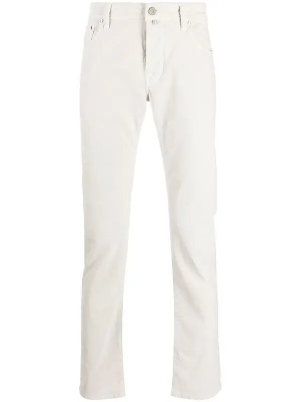 Jacob Cohen Corduroy Straight-leg Jeans - Neutrals