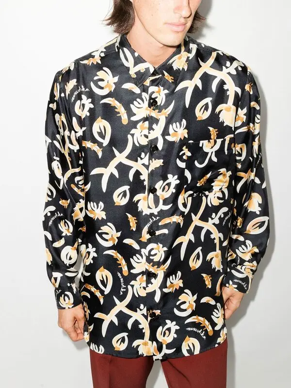Nanushka Bodil Long-sleeved Shirt - Black