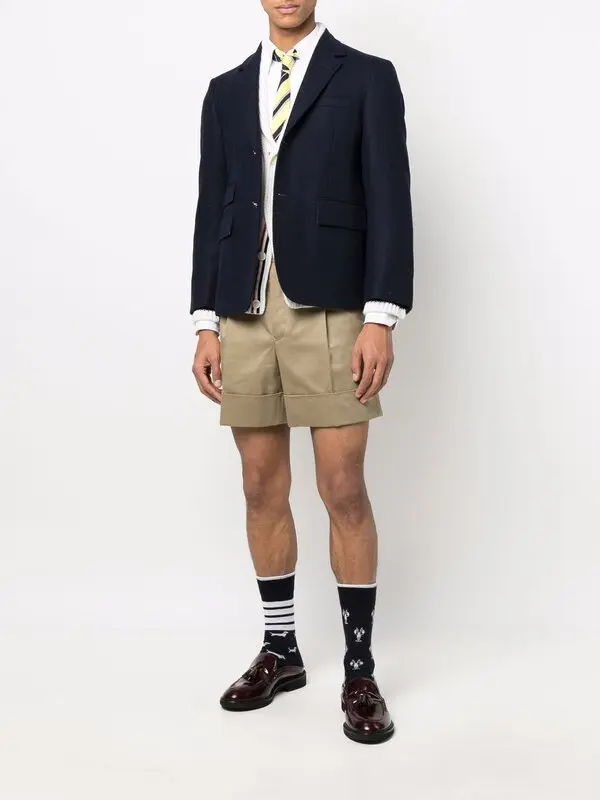 Thom Browne Rwb-stripe Cable-knit Cardigan