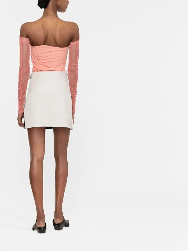 Helmut Lang Sheer Off-the-shoulder Top