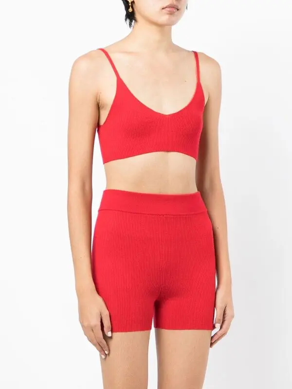 Cashmere In Love Alessi Cashmere-blend Bralette - Red