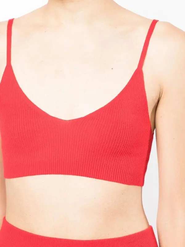 Cashmere In Love Alessi Cashmere-blend Bralette - Red