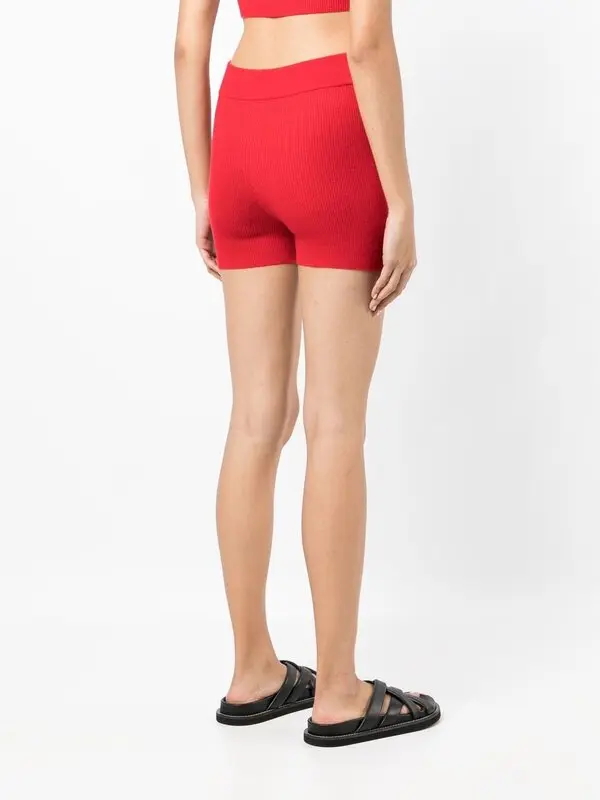 Cashmere In Love Alexa Knit Cycling Shorts - Red