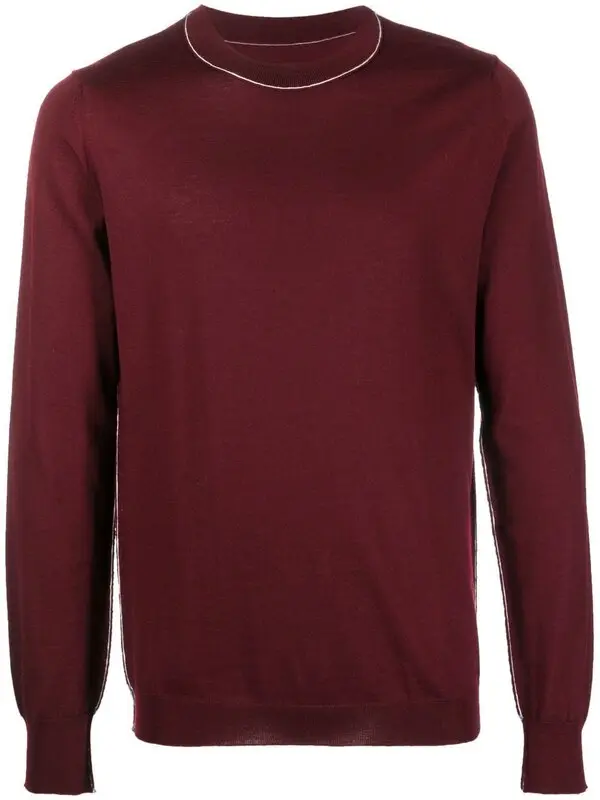 MAISON MARGIELA Work-in-progress Wool Sweater - Red