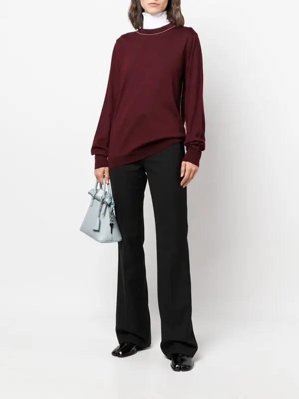 MAISON MARGIELA Work-in-progress Wool Sweater - Red