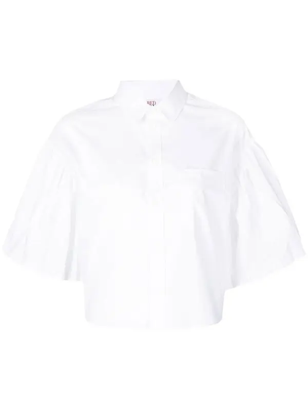Red Valentino Pleated-sleeve Detail Shirt