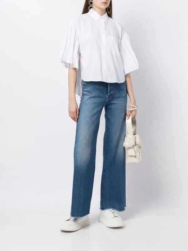 Red Valentino Pleated-sleeve Detail Shirt