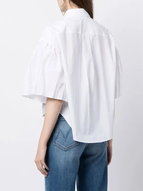Red Valentino Pleated-sleeve Detail Shirt