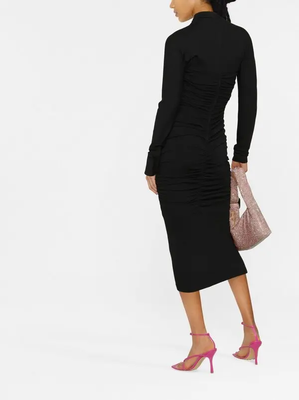 Dolce & Gabbana Cut-out Draped Midi Dress