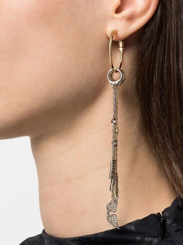 Zadig&Voltaire Crystal-embellished Draped Earring